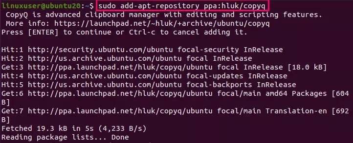 Ubuntu 20.04 හි CopyQ ස්ථාපනය කරන්නේ කෙසේද?