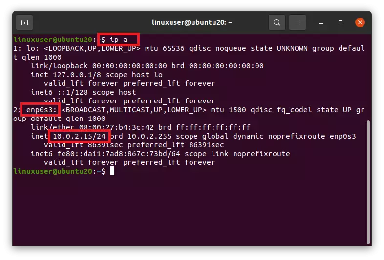 Kif tibdel minn DHCP għal Indirizz IP Statiku f'Ubuntu 20.04? 13312_13