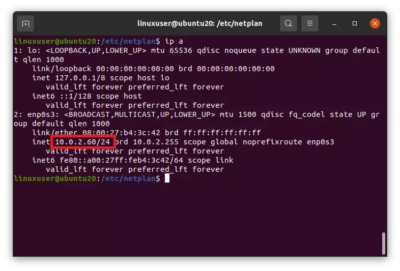 តើធ្វើដូចម្តេចដើម្បីផ្លាស់ប្តូរពី DHCP ទៅអាសយដ្ឋាន IP ឋិតិវន្តនៅក្នុង Ubuntu 20.04? 13312_21