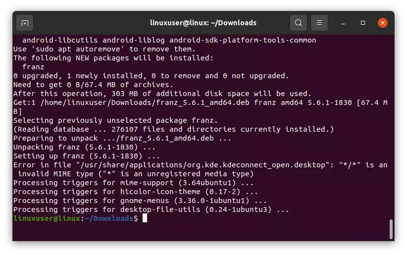 Instalu Facebook Messenger por Labortablo sur Ubuntu 20.04 13314_11