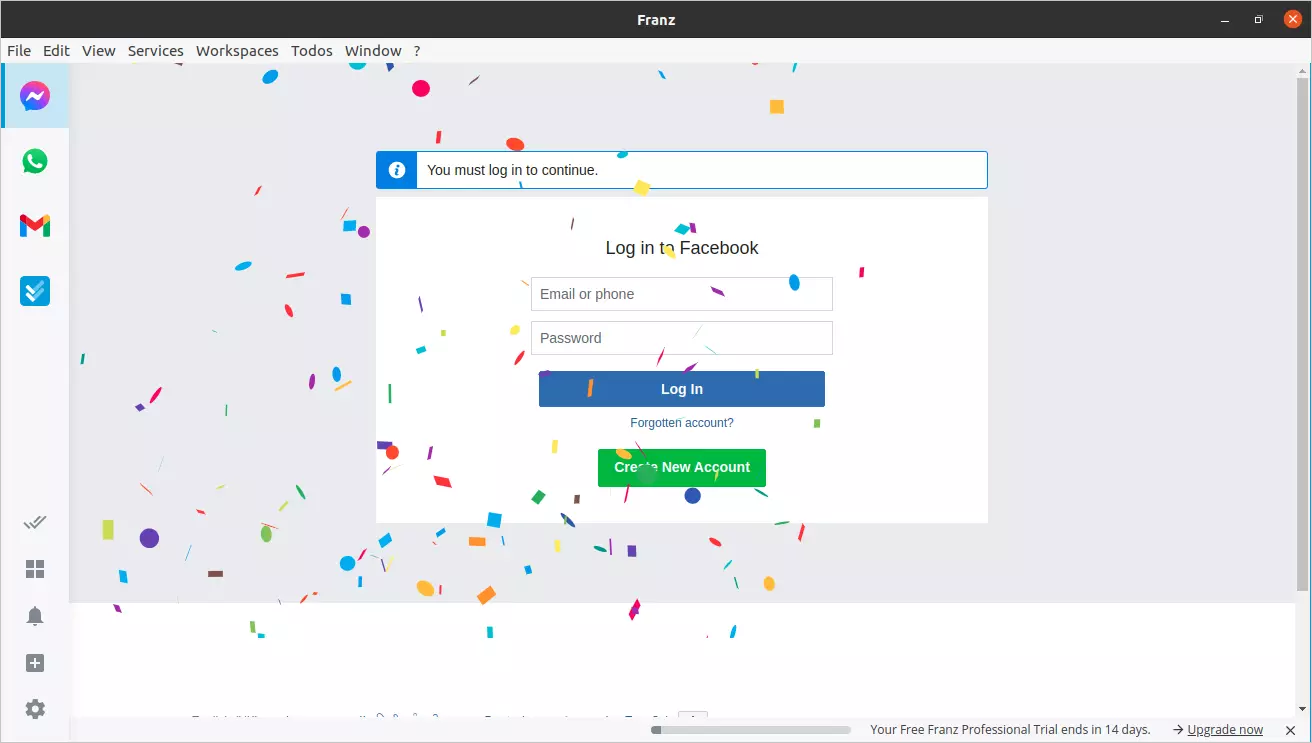 Instalați Facebook Messenger pentru desktop pe Ubuntu 20.04 13314_17