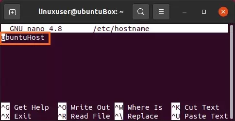 Kif tibdel l-isem tal-host fuq Ubuntu 20.04 13316_4