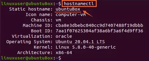 Ինչպես փոխել հյուրընկալողի անունը Ubuntu 20.04-ում 13316_6