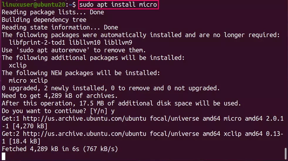 Micro Text Editor: moderan i intuitivan uređivač terminala za Linux 13317_2
