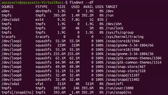Com comprovar si un sistema de fitxers està muntat a Linux? 13325_5