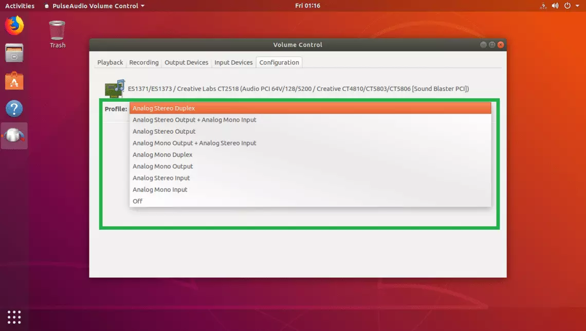 Ubuntu 18.04 жүйесінде дыбыстарды басқару үшін PulseAudio қалай пайдалануға болады 13328_21
