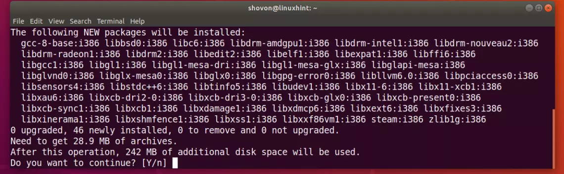 Otu esi etinye STEAM ka ọ kpọọ egwuregwu na Ubuntu 18.04 LTS 13329_12
