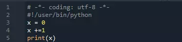 Python-ի ավելացում 1-ով