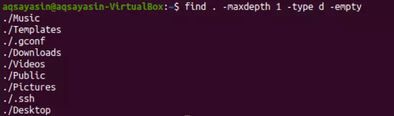 Kuidas Linuxis tühje katalooge loetleda? 13343_3