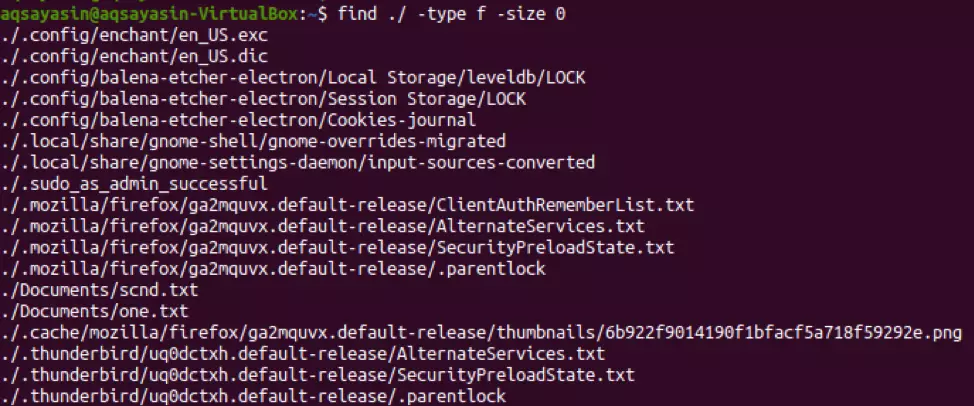 ฉันจะแสดงรายการไดเรกทอรีว่างใน Linux ได้อย่างไร 13343_8