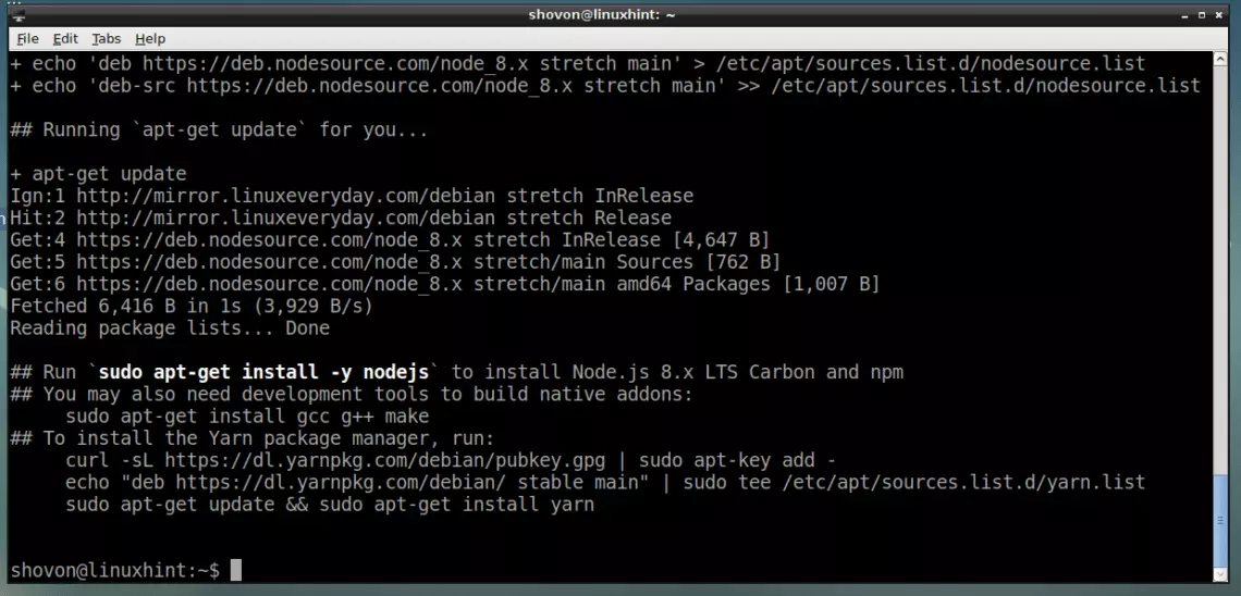 Instalu NPM sur Debian 9 13345_6