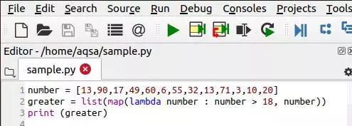 Python lambda Mehlala ea Mosebetsi 13348_11