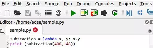 Mga Ehemplo sa Function sa Python lambda 13348_5