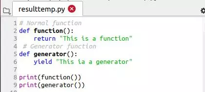 Πώς να χρησιμοποιήσετε τις Λειτουργίες της Python Generator Howto 13349_3