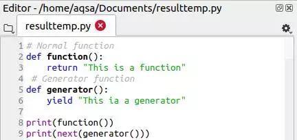 วิธีการใช้ฟังก์ชัน Python Generator Howto 13349_5