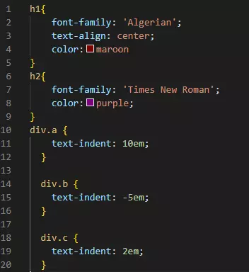 CSS Text Indent 1334_4