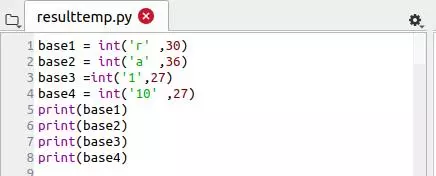 Τρόπος συμβολοσειράς μετατροπών Int στην Python 13351_13