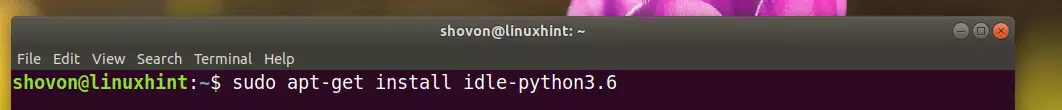 Ubuntu 18.04 تي Python3 ۽ IDLE انسٽال ڪريو 13364_7