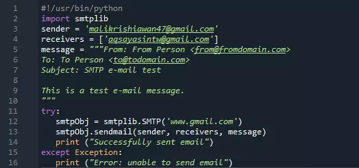 Kuinka lähettää sähköpostia Pythonilla 13371_1
