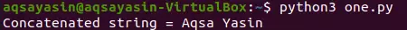 د Python String Concatenation مثالونه 13372_7
