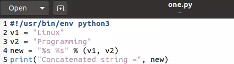 Mga Ehemplo sa Concatenation sa Python String 13372_8