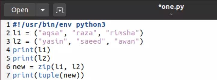 Python Zip функциясынын мисалдары 13375_2