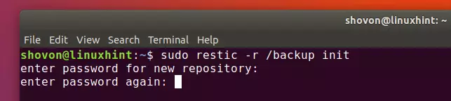 Sida loo rakibo oo loo isticmaalo Restic Ubuntu 18.04 13387_13