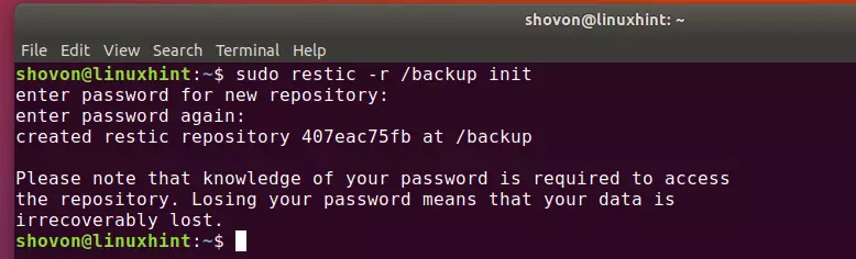 Kā instalēt un izmantot Restic Ubuntu 18.04 13387_14