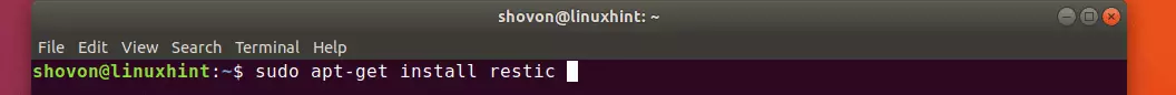 Meriv çawa Restic-ê li Ubuntu 18.04 saz dike û bikar tîne 13387_3