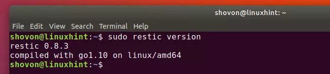 Ubuntu 18.04 боюнча Resticти кантип орнотуу жана колдонуу керек 13387_6