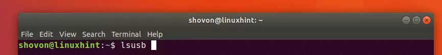 Рӯйхати дастгоҳҳои USB Linux Linux