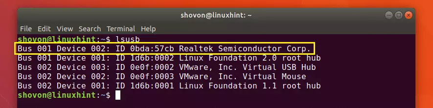 Zoznam zariadení USB Linux 13389_3