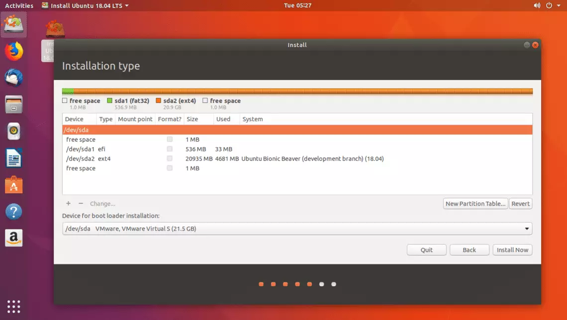 Ubuntu 18.04 LTS ຄູ່ມືການຕິດຕັ້ງຫນ້ອຍທີ່ສຸດ 13390_10