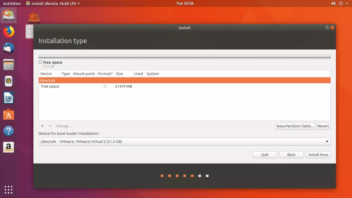 Ubuntu 18.04 LTS ຄູ່ມືການຕິດຕັ້ງຫນ້ອຍທີ່ສຸດ 13390_12