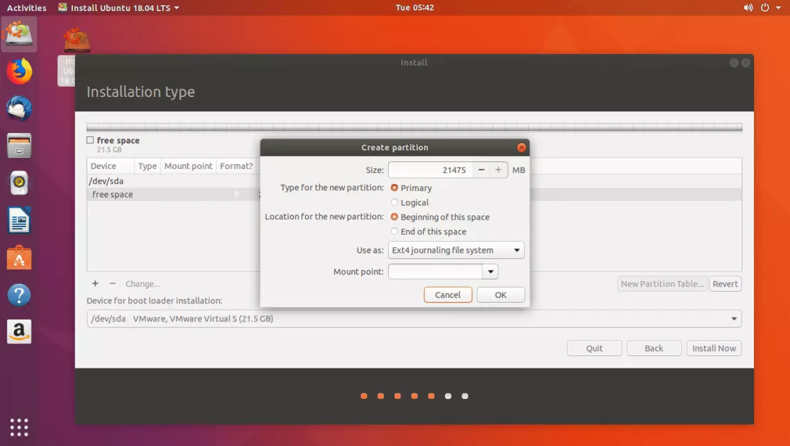 Ubuntu 18.04 LTS minimális telepítési útmutató 13390_14