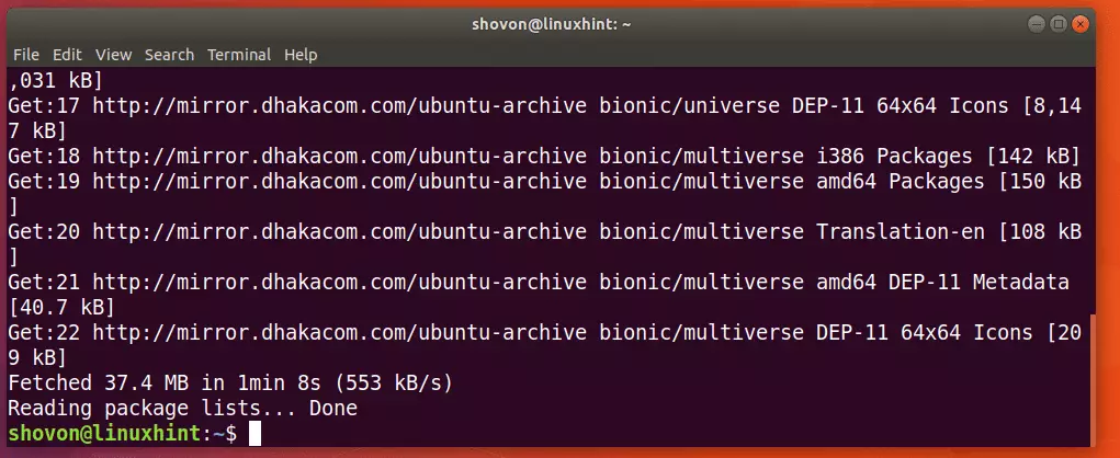 Ubuntu 18.04 LTS අවම ස්ථාපන මාර්ගෝපදේශය 13390_38