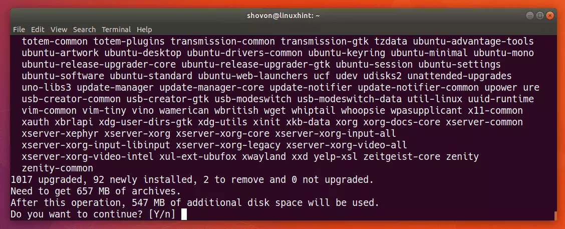 Uppfærðu Ubuntu í 1804 13404_16