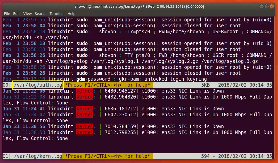 Fi sori ẹrọ Multitail Ubuntu 13405_10