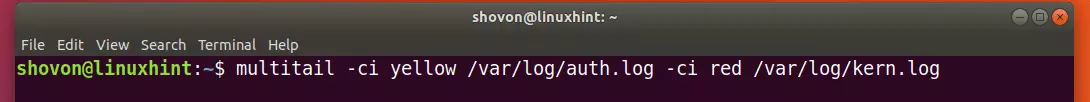 Įdiekite „Multitail Ubuntu“. 13405_15