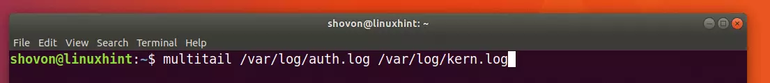 Усталюйце Multitail Ubuntu 13405_8