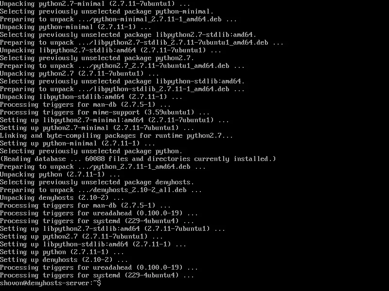 Instal·leu DenyHosts a Ubuntu 13406_5