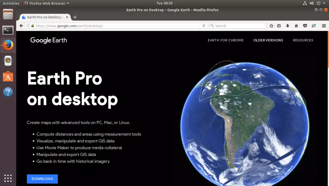 Ubuntu တွင် Google Earth ကို ထည့်သွင်းပါ။ 13414_3