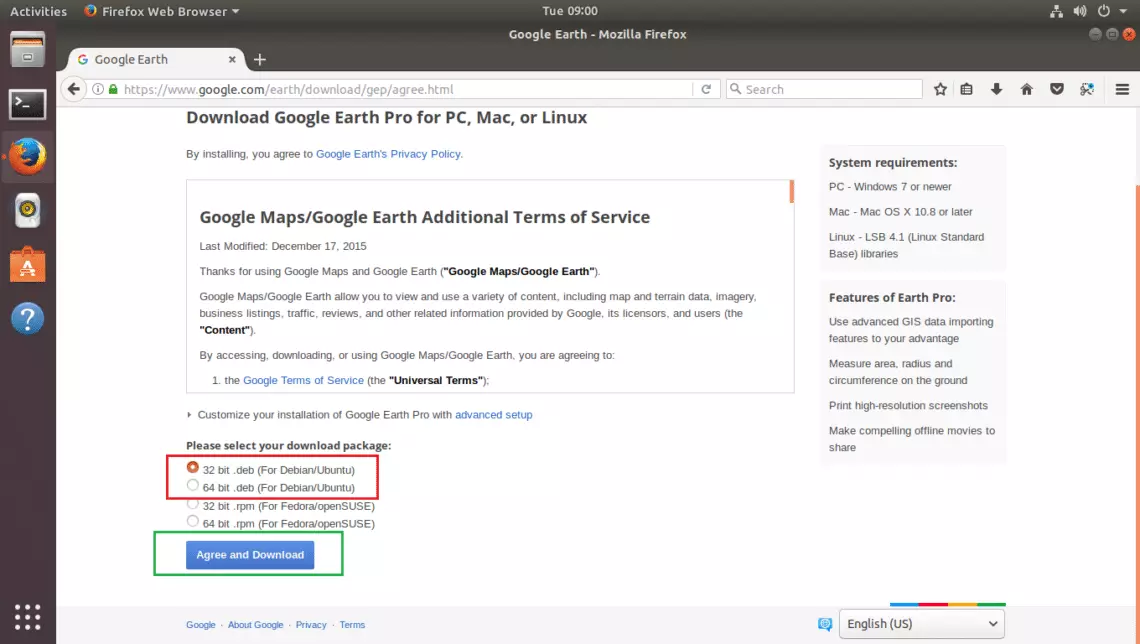 Ku rakib Google Earth Ubuntu 13414_6
