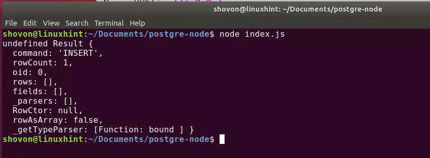 PostgreSQL NodeJS ट्यूटोरियल 13415_20