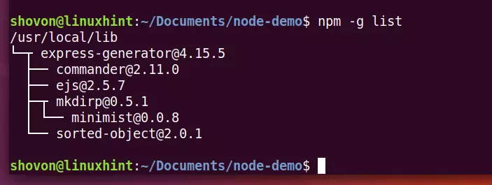 Nainstalujte Správce balíčků NPM NodeJS na Ubuntu 13416_21