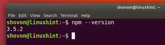 Installa NPM NodeJS Package Manager fuq Ubuntu 13416_6