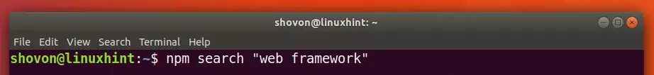 Nainstalujte Správce balíčků NPM NodeJS na Ubuntu 13416_8