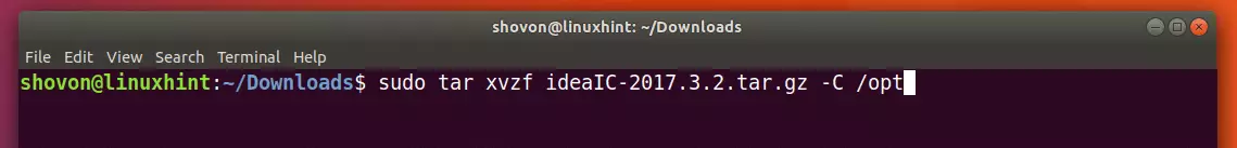 Ubuntu 17 پر IntelliJ کمیونٹی ایڈیشن انسٹال کریں۔ 13417_13