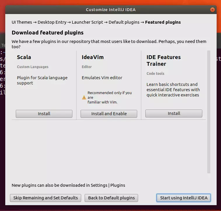 Ubuntu 17-de IntelliJ Community Edition guruň 13417_29