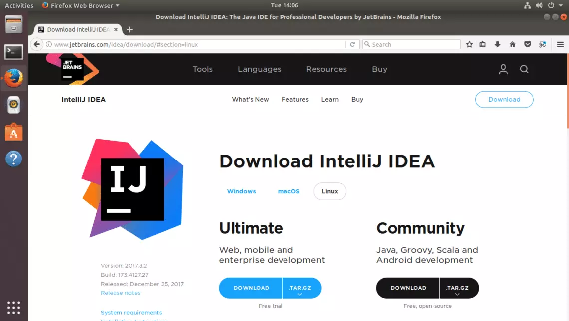Ubuntu 17 මත IntelliJ Community Edition ස්ථාපනය කරන්න 13417_6